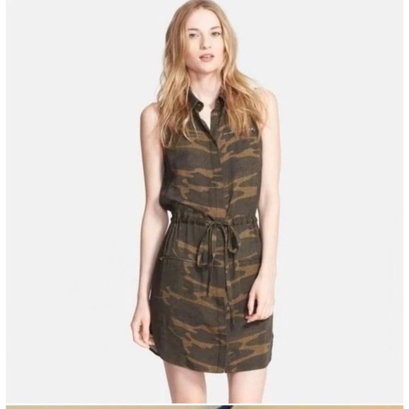 Haute Hippie | Dresses | Haute Hippie Camouflage Mini Dress Xs Soft ...